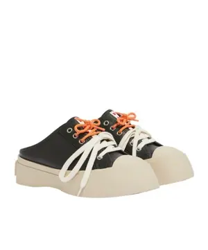 Marni Leather Pablo Lace-up Sabot