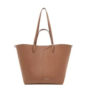 Emporio Armani 1981 Leather Shopper Bag - Brown