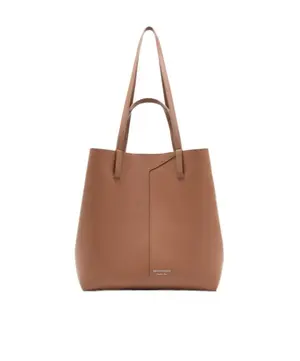 Emporio Armani 1981 Leather Shopper Bag - Brown