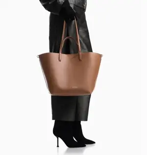 Emporio Armani 1981 Leather Shopper Bag - Brown