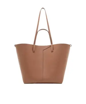 Emporio Armani 1981 Leather Shopper Bag - Brown