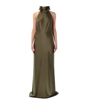 Ralph Lauren Sleeveless High-neck Formal Dress - Brown