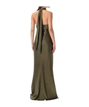 Ralph Lauren Sleeveless High-neck Formal Dress - Brown
