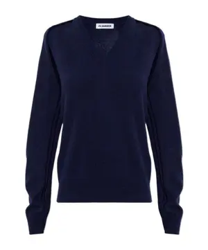 JIL SANDER V-neck Sweater - Black