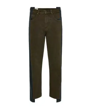 MAISON MARGIELA Spliced Straight-leg Jeans - Brown/black
