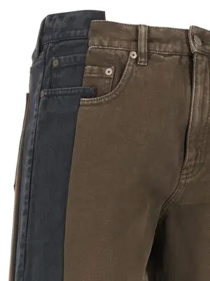 MAISON MARGIELA Straight-leg Jeans With Contrasting Panels