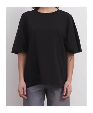 BASERANGE Short-sleeved Ribbed Knit T-shirt