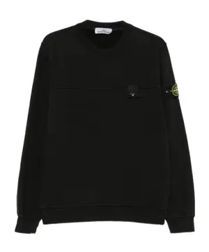 Stone Island Crew-neck Sweatshirt - Black