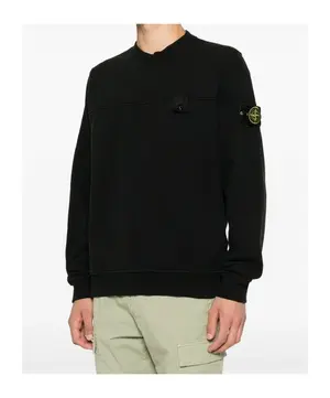 Stone Island Crew-neck Sweatshirt - Black