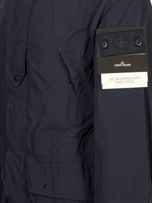 Stone Island Long Sleeve Jacket With Hood And Multiple Pockets