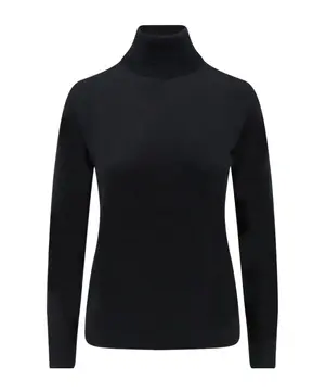 Aspesi Roll-neck Virgin Wool Jumper - Black