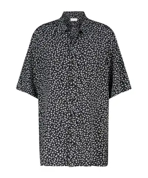 Dries Van Noten Patterned Short-sleeve Shirt - Black