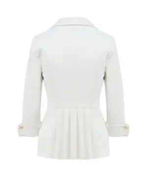 Elisabetta Franchi Double-breasted Blazer In Stretch Crêpe