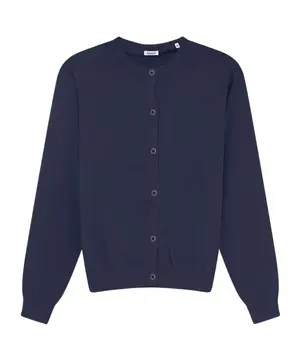 Aspesi Single-breasted Long-sleeve Knit Top - Blue
