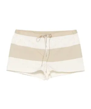 Paloma Wool Zurriola Rhinestone-embellished Shorts - Ivory