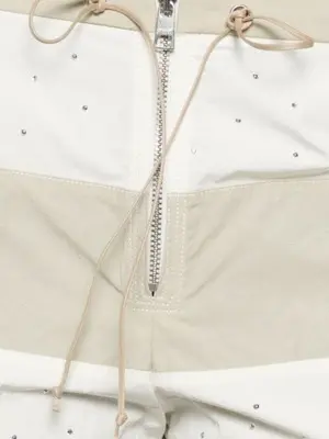 Paloma Wool Zurriola Rhinestone-embellished Striped Shorts