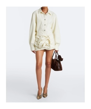 Magda Butrym Floral Knit Mini Skirt