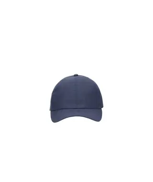 Borsalino Hiker Linen Baseball Cap - Navy Blue