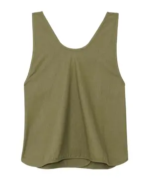 BASERANGE Sleeveless Round Neck Top - Luagreen