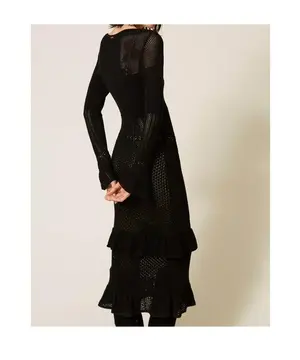 TWINSET Knitted Ruffle Dress