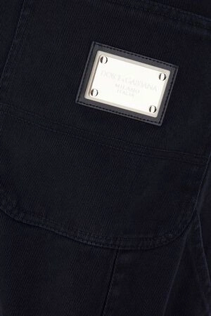 Dolce & Gabbana Logo Plaque Straight Leg Pants