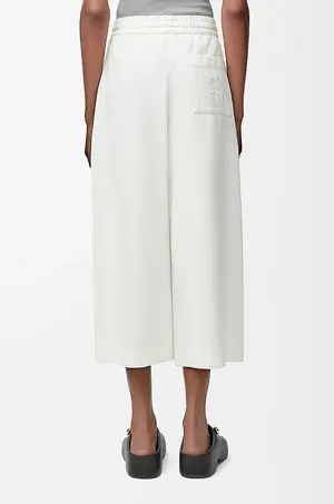 Loewe Cropped Trousers In Denim