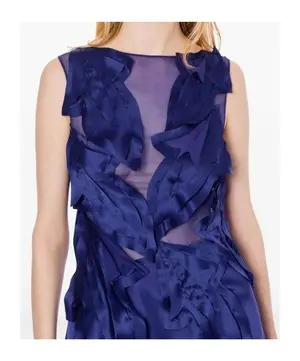 Alberta Ferretti Long Satin Dress