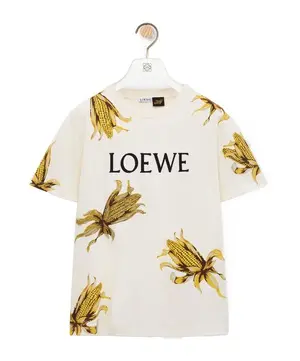 Loewe Embellished T-shirt In Cotton - White