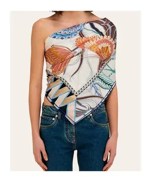 FERRAGAMO Giada Print Silk Scarf