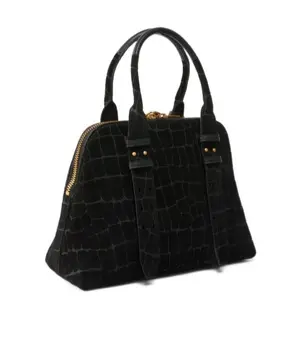 Pinko Escape Bag Small Handbag In Crocodile-print Leather