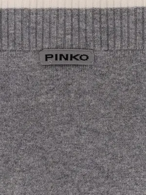 Pinko Nuova Guinea Logo Patch Knitted Midi Skirt