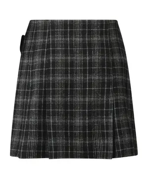 Pinko Plaid Midi Skirt