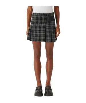 Pinko Plaid Midi Skirt