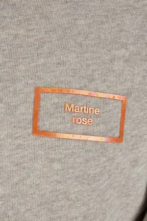 Martine Rose Logo Detailed Drawstring Hoodie