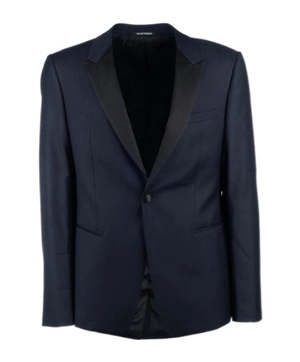 Emporio Armani Virgin Wool Blazer - Black
