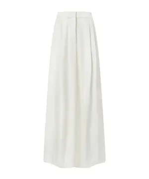 Pinko Pleated Wide-leg Trousers - White