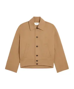 Celine Jacket In Cotton Wool Gabardine - Camel