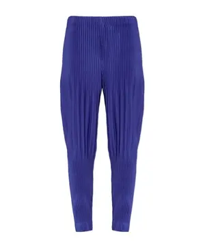 Issey Miyake Pleated Trousers - Blue