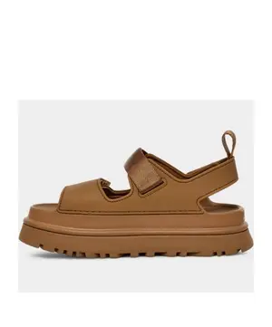 UGG Golden Glow Logo-embossed Touch-strap Sandals