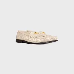 Celine Luco Braided Loafer In Calfskin - Milk