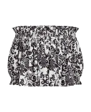 Dior All-over Printed Off-shoulder Top - Black