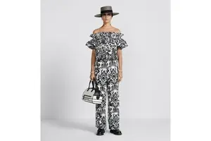 Dior Off-shoulder Printed Top
