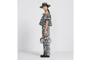 Dior Off-shoulder Printed Top
