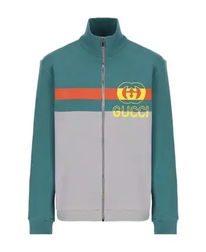 Gucci Logo-print Cotton Track Jacket - Blue