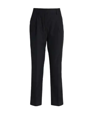 Prada High Waist Straight Leg Pants - Black