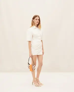 Jacquemus Draped Mini Shirt Dress