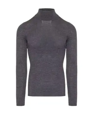 Gucci Ribbed Wool Roll Neck Jumper - Black