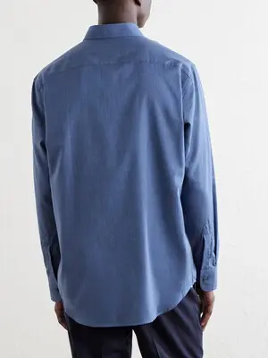 Brioni Cotton-poplin Shirt - Blue