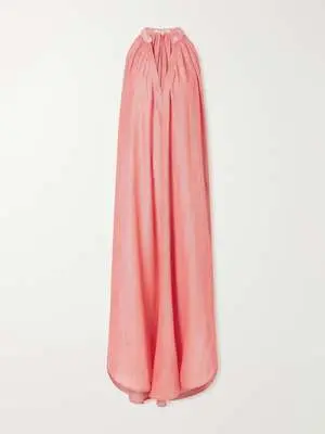 MARRAKSHI LIFE The Halter Cotton Maxi Dress - Red