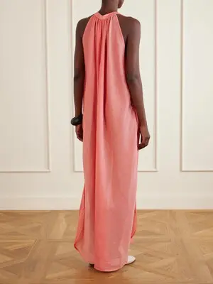 MARRAKSHI LIFE Halterneck Cotton Maxi Dress - Red